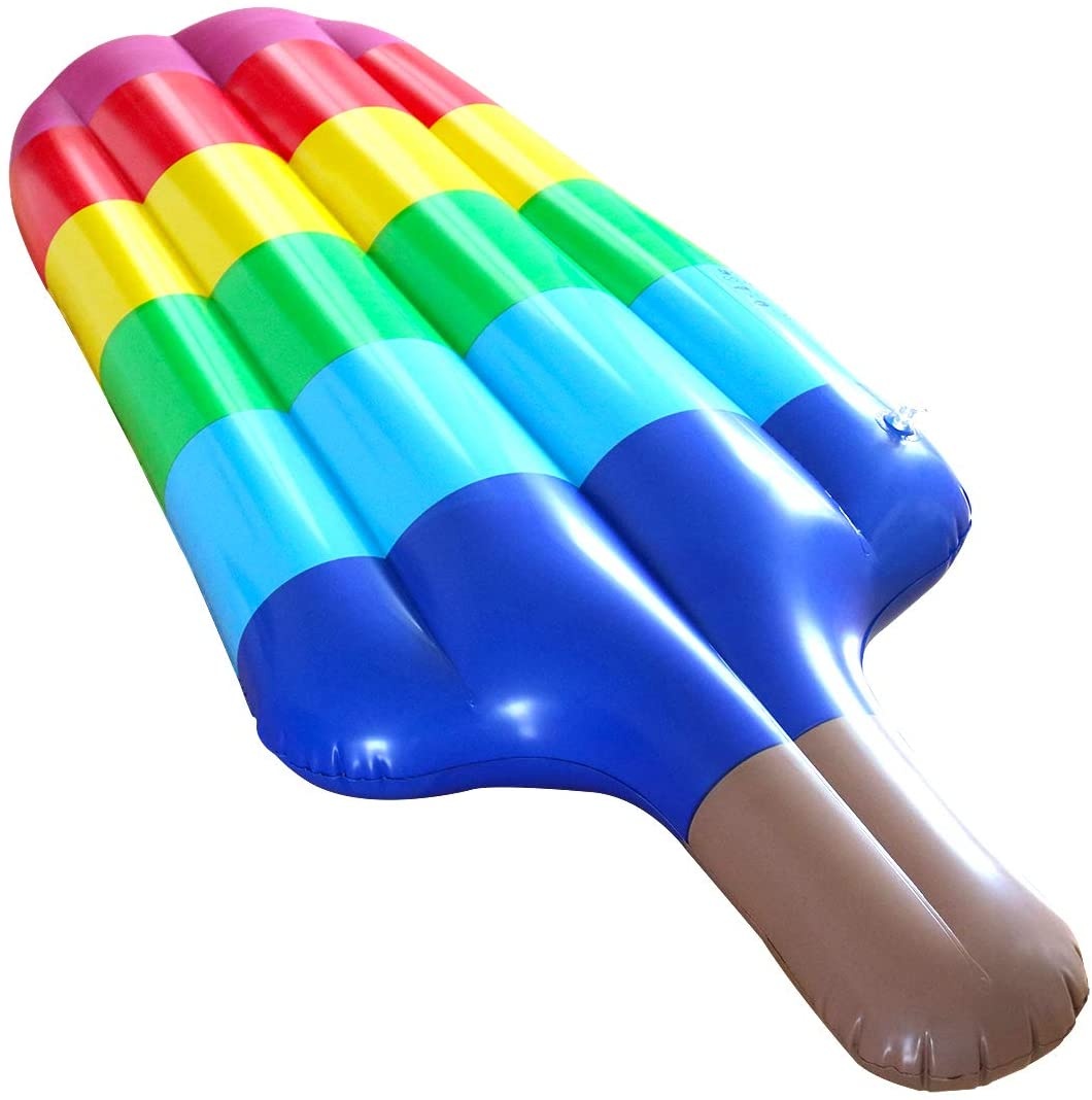 Inflatable popsicle swimming pool floating colorful summer water toys ...