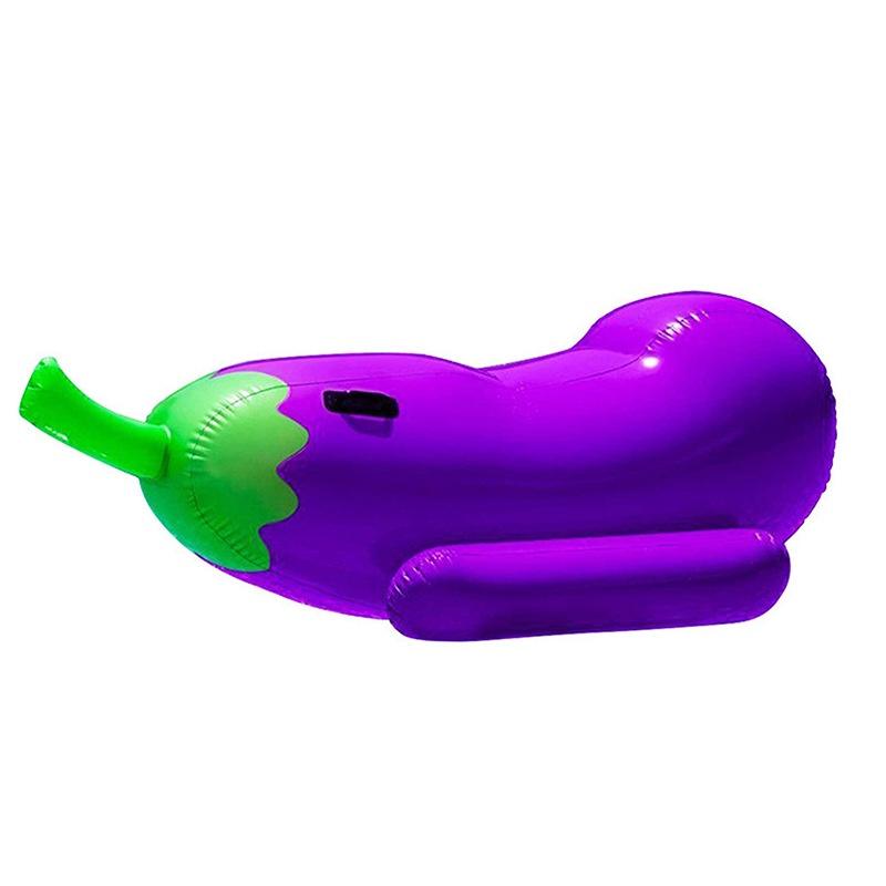 New Water PVC Inflatable Floating Row Children's Water Eggplant ...