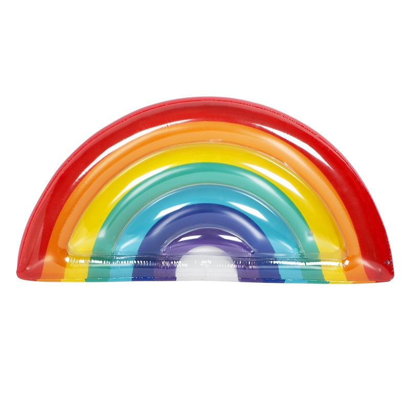 Outdoor inflatable rainbow floating row Plastic thickening inflatable ...