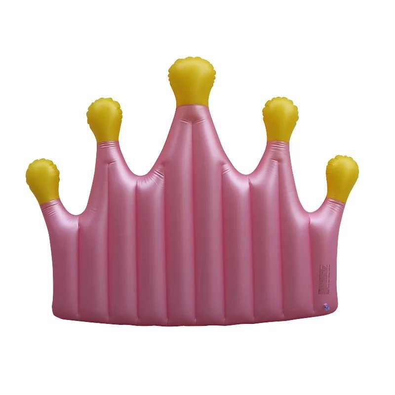 Pool Floats Inflatable Rafts Inflatable Pink Crown Outdoor Water Lounge ...