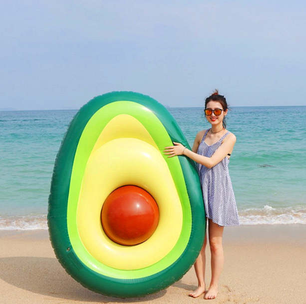 Adult inflatable swimming pool float large avocado floating ball big ...
