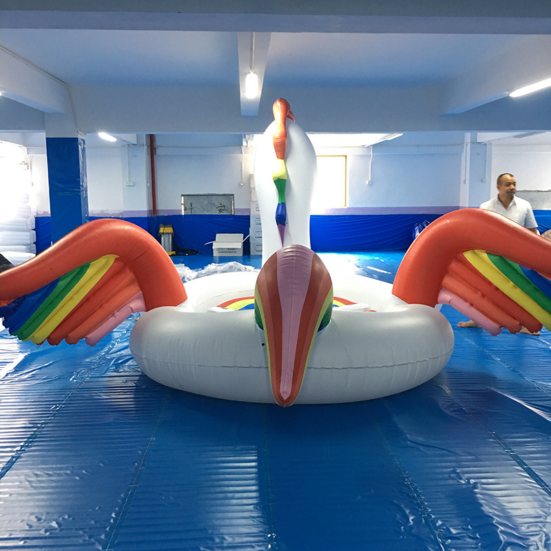 6 people new unicorn floating row inflatable new floating bed 6 people ...