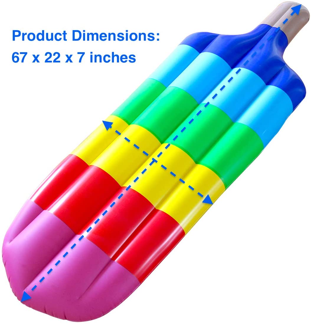 Inflatable popsicle swimming pool floating colorful summer water toys ...