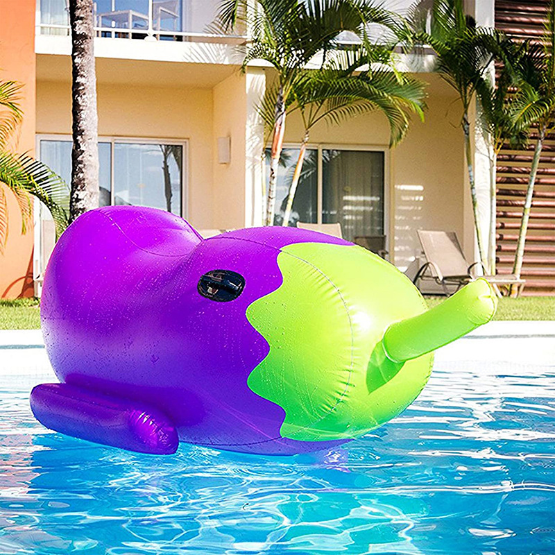 New Water PVC Inflatable Floating Row Children's Water Eggplant ...