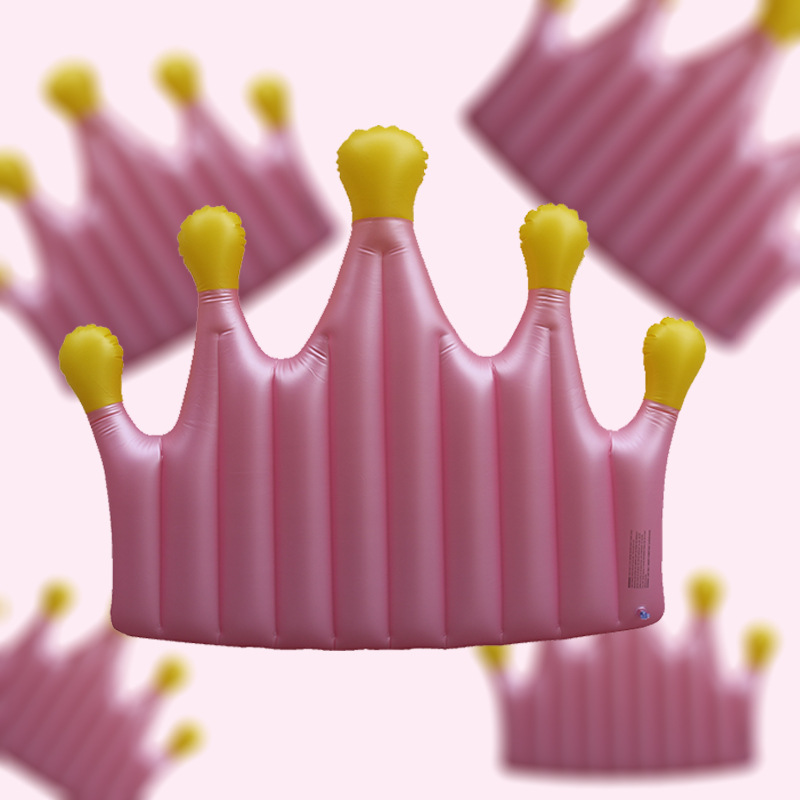 Pool Floats Inflatable Rafts Inflatable Pink Crown Outdoor Water Lounge ...
